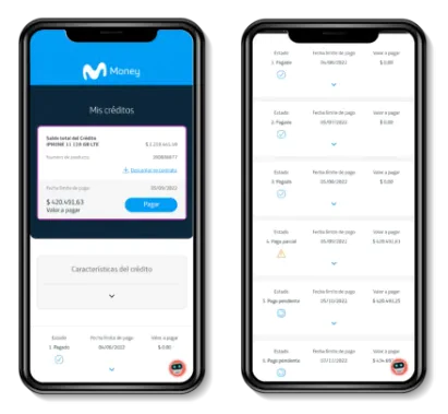 Crédito en línea - Movistar Money